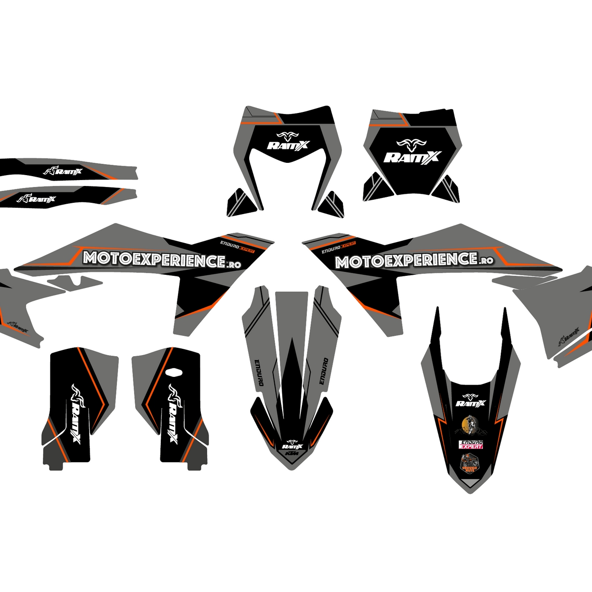 Kit Stickere Personalizate KTM 2024 2T / 4T toate modelele – MotoExperience